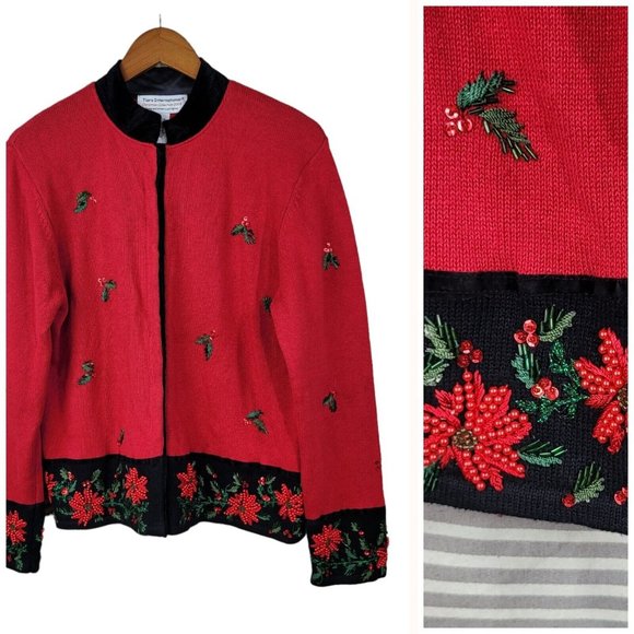Tiara International | Sweaters | Vintage Tiara International Cardigan ...